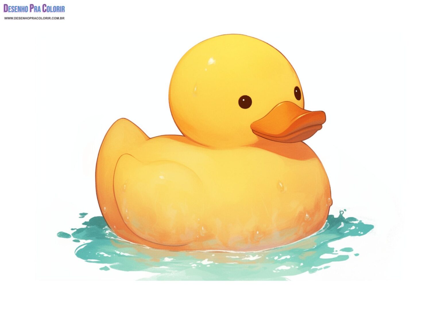 Patinho Colorido Para Imprimir + De 40 Imagens Grátis Para Usar
