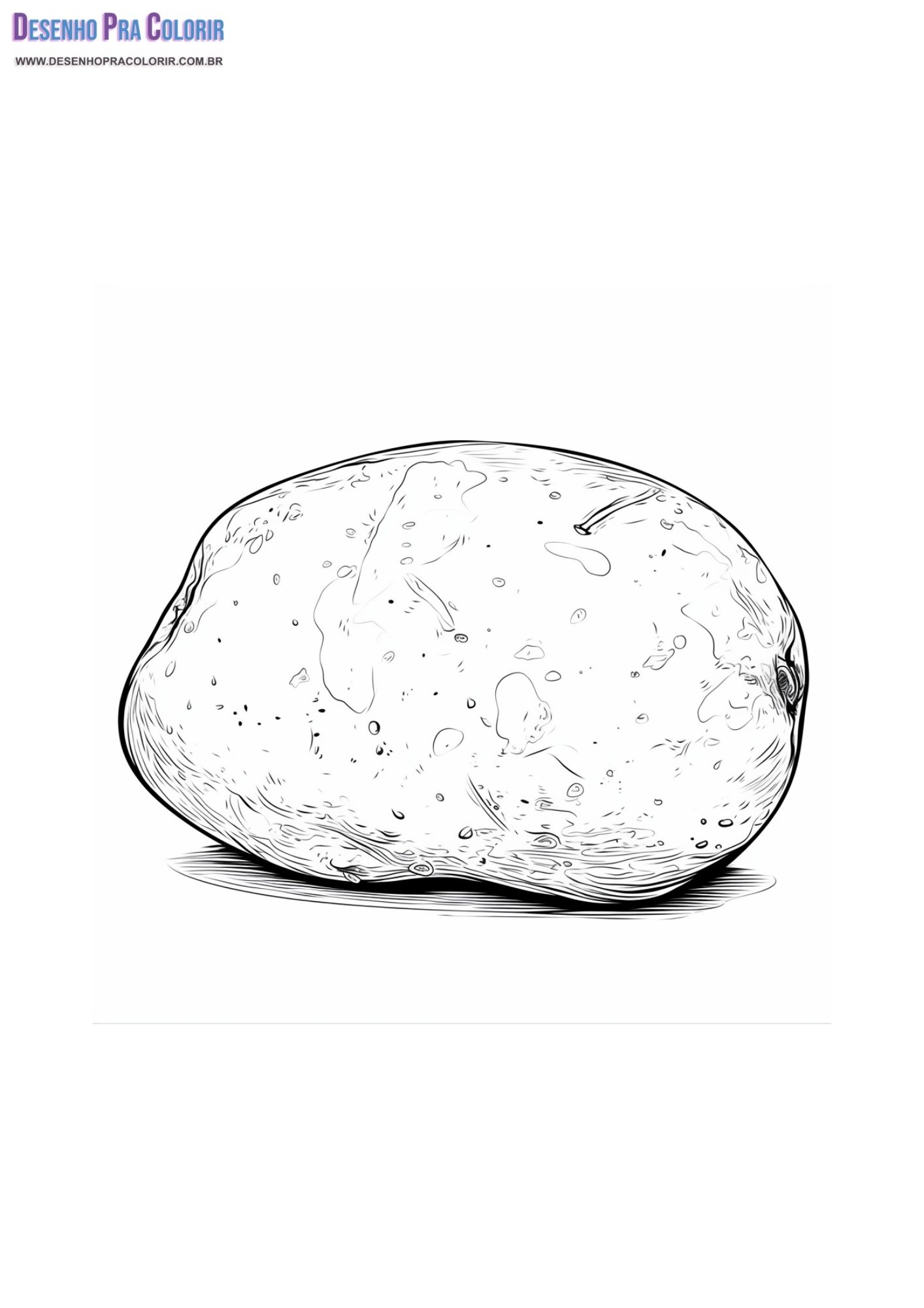 Batata Para Colorir - São Vários Desenhos Para Imprimir e Pintar