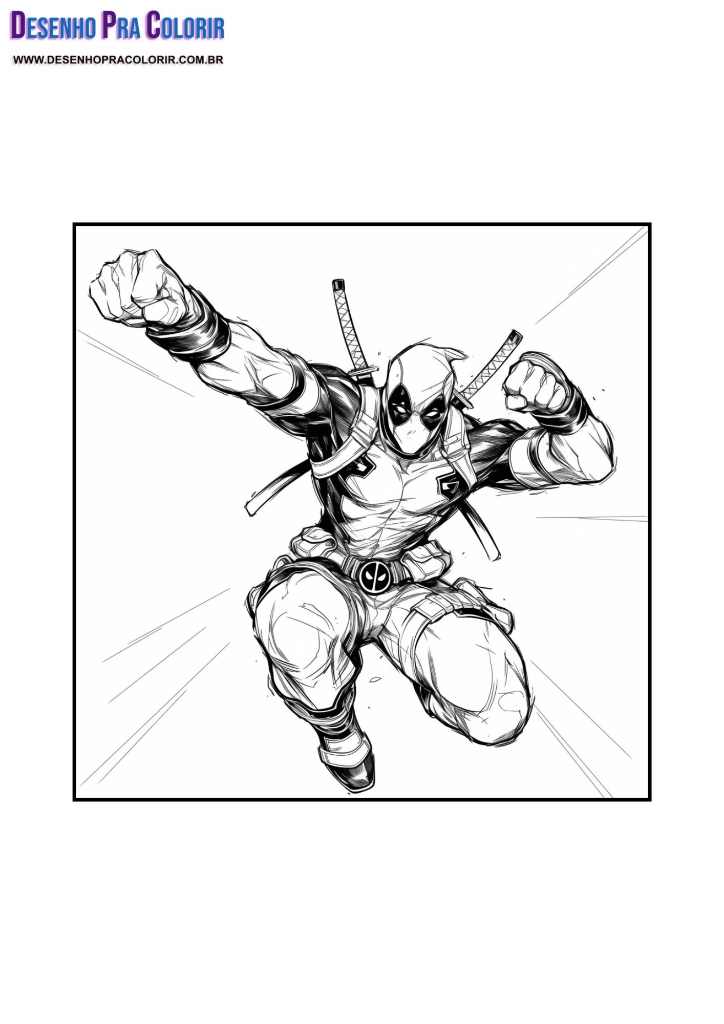 Deadpool Coloring Pages