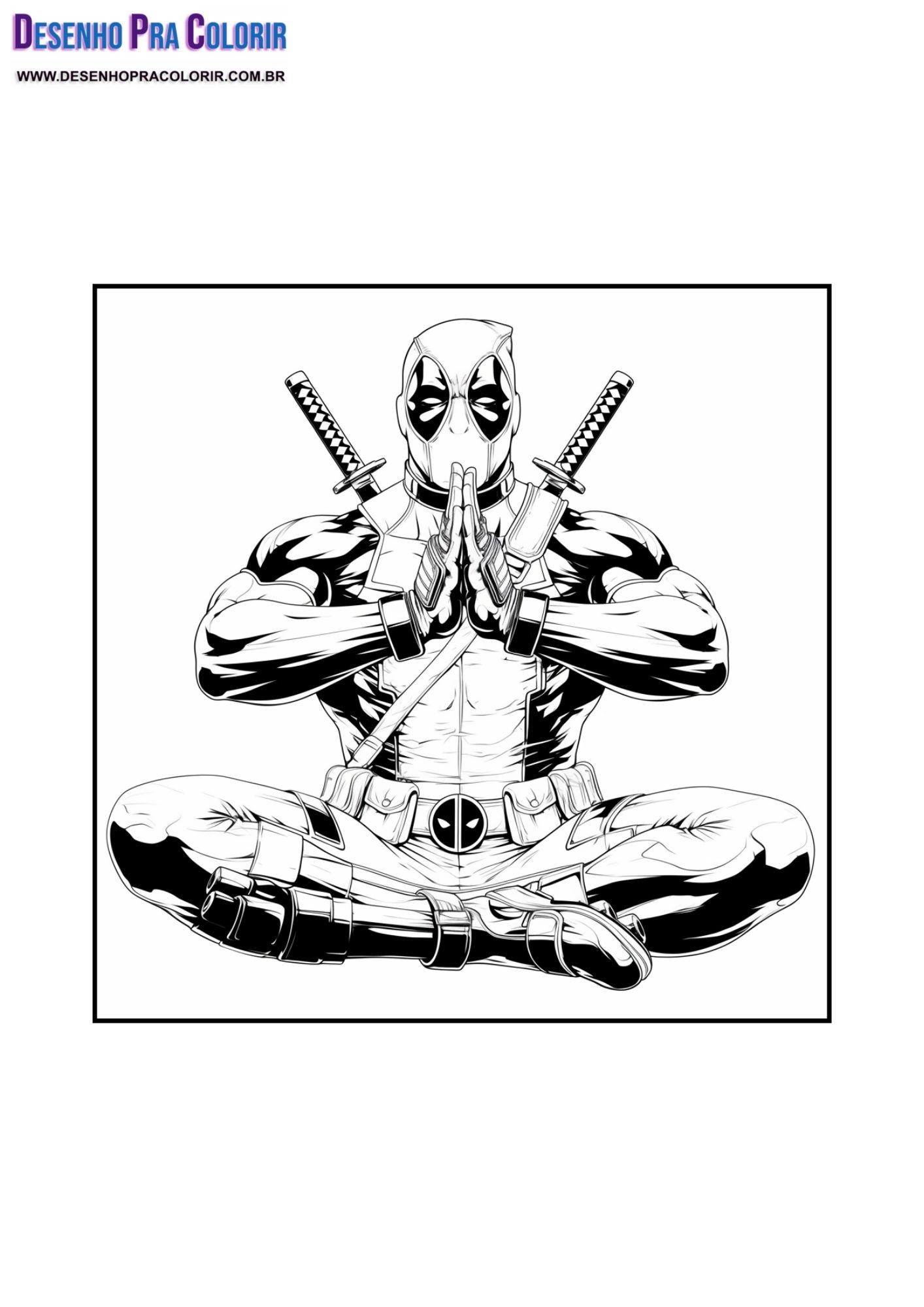 Deadpool Coloring Pages