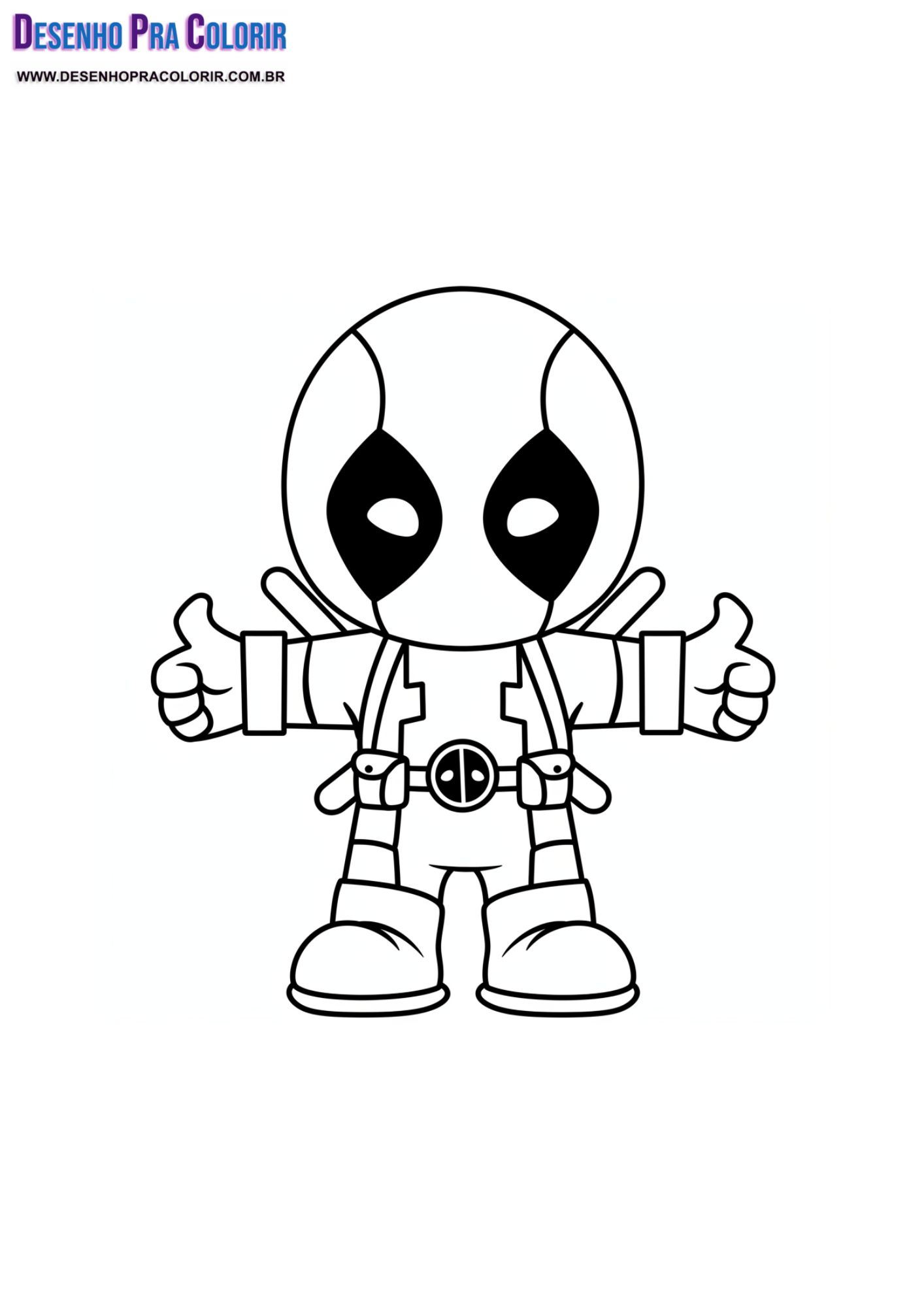 Deadpool Para Colorir + De 25 Desenhos Para Imprimir e Pintar