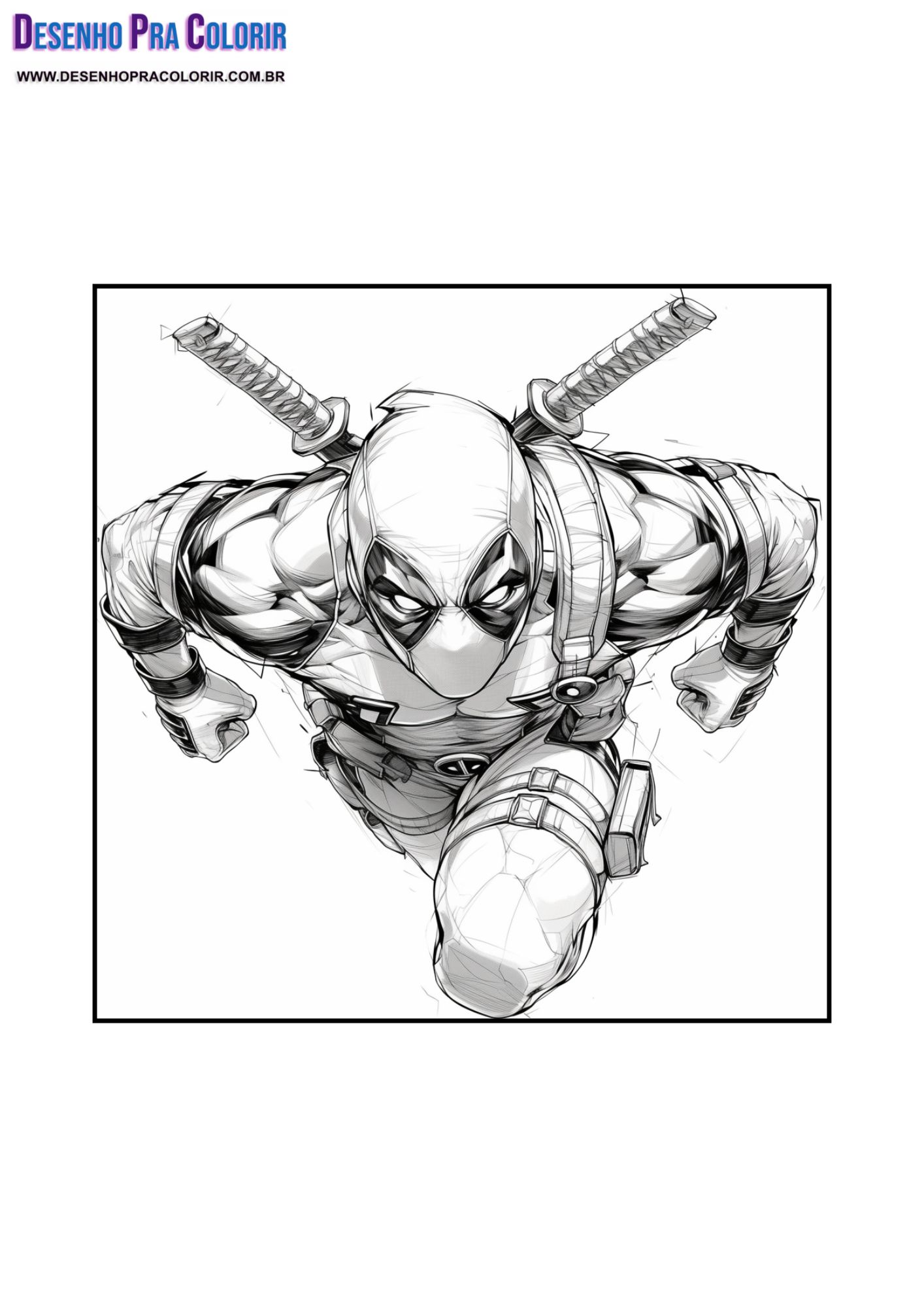 Deadpool Para Colorir + De 25 Desenhos Para Imprimir e Pintar