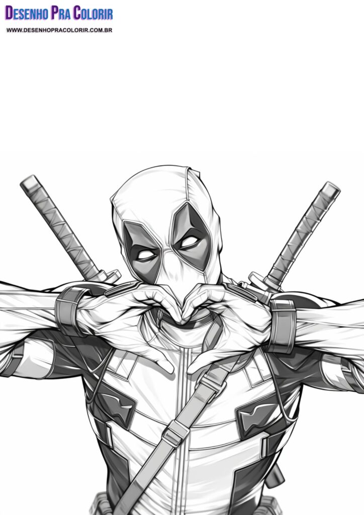 Deadpool Para Colorir + De 25 Desenhos Para Imprimir e Pintar