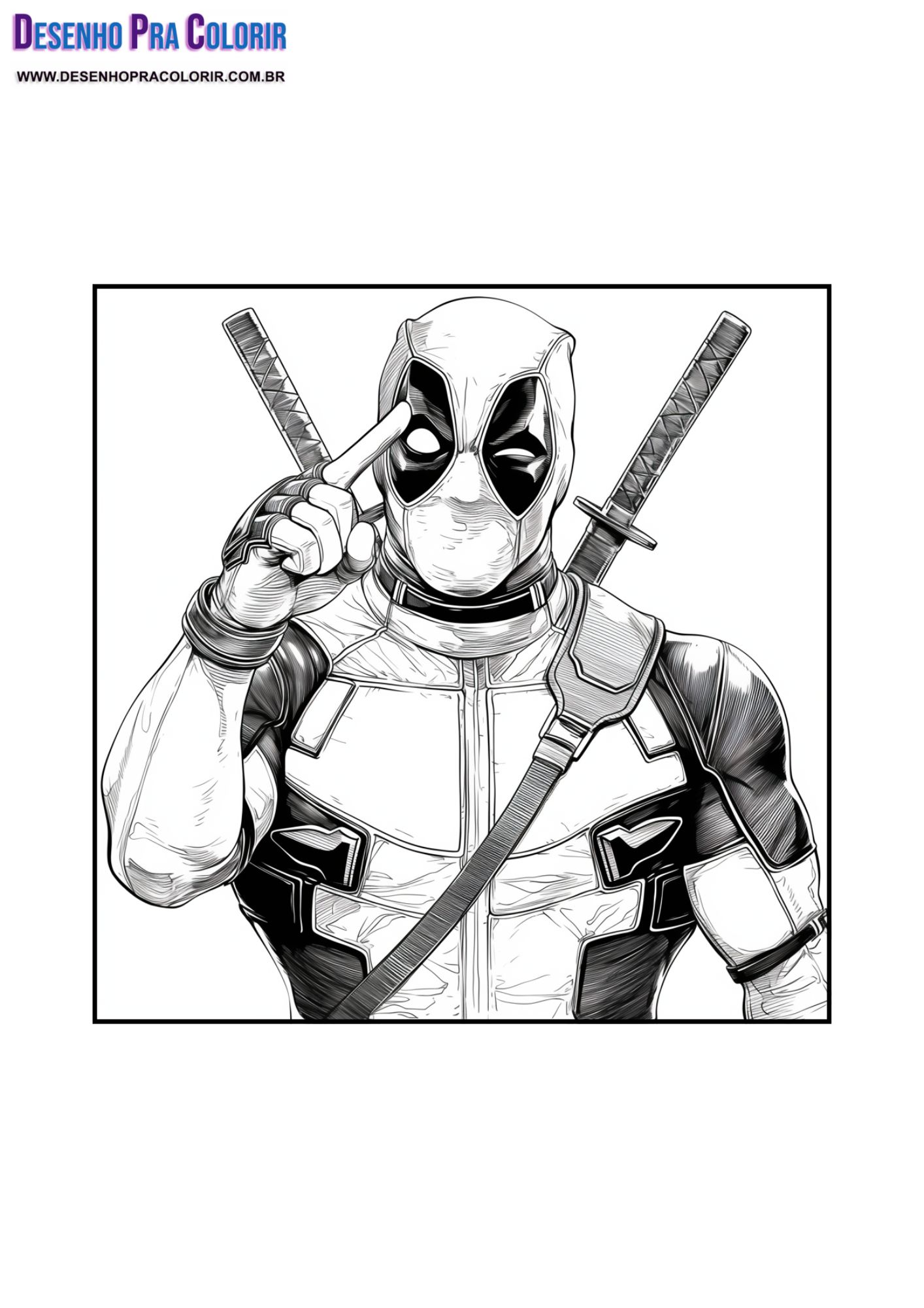 Deadpool Para Colorir + De 25 Desenhos Para Imprimir e Pintar