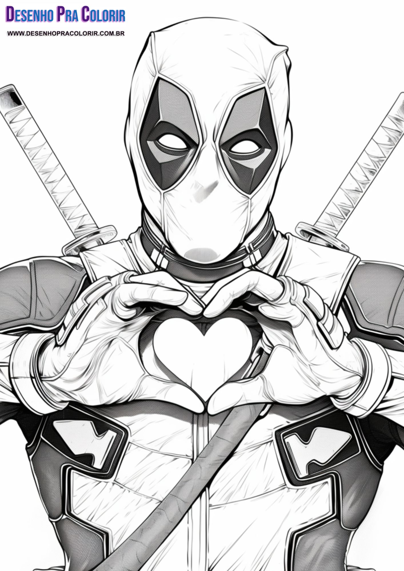 Deadpool Para Colorir + De 25 Desenhos Para Imprimir e Pintar