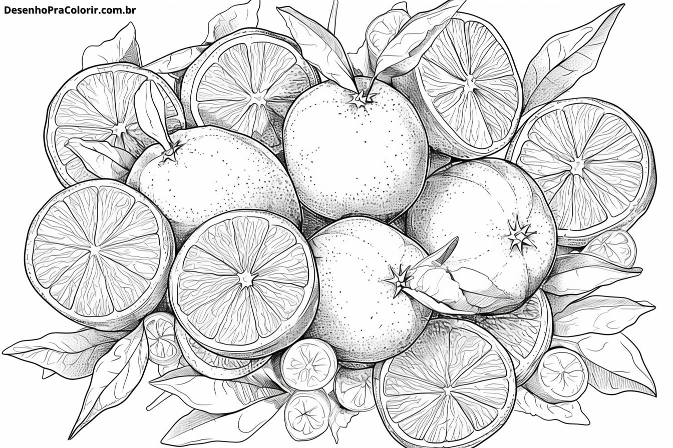 Orange Coloring Pages