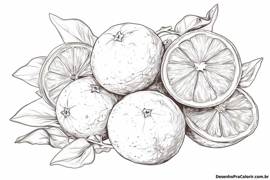 Orange Coloring Pages