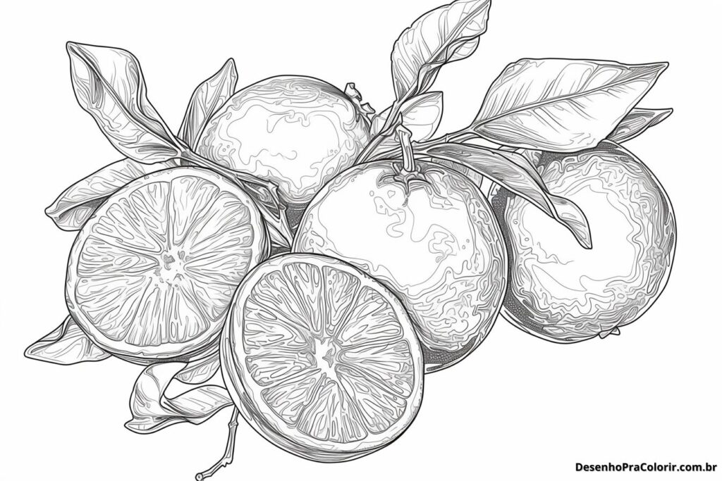 Orange Coloring Pages