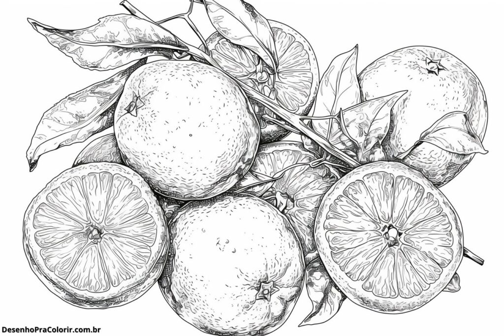 Orange Coloring Pages