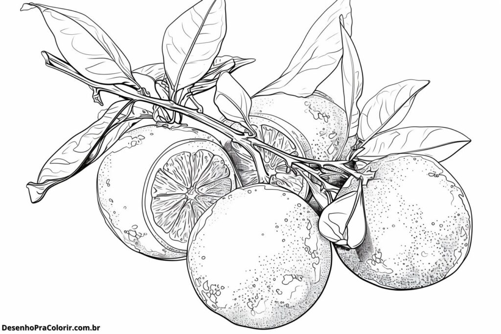 Orange Coloring Pages