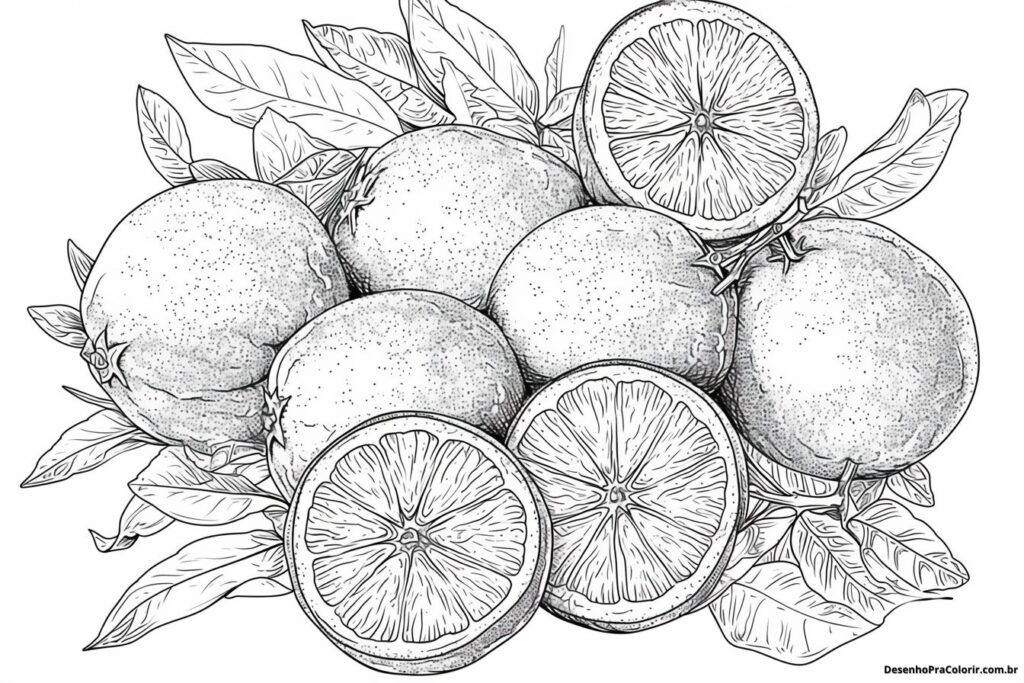 Orange Coloring Pages