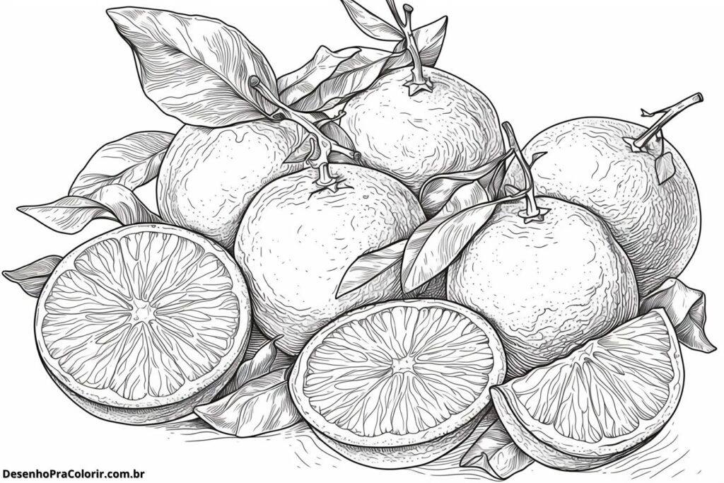 Orange Coloring Pages