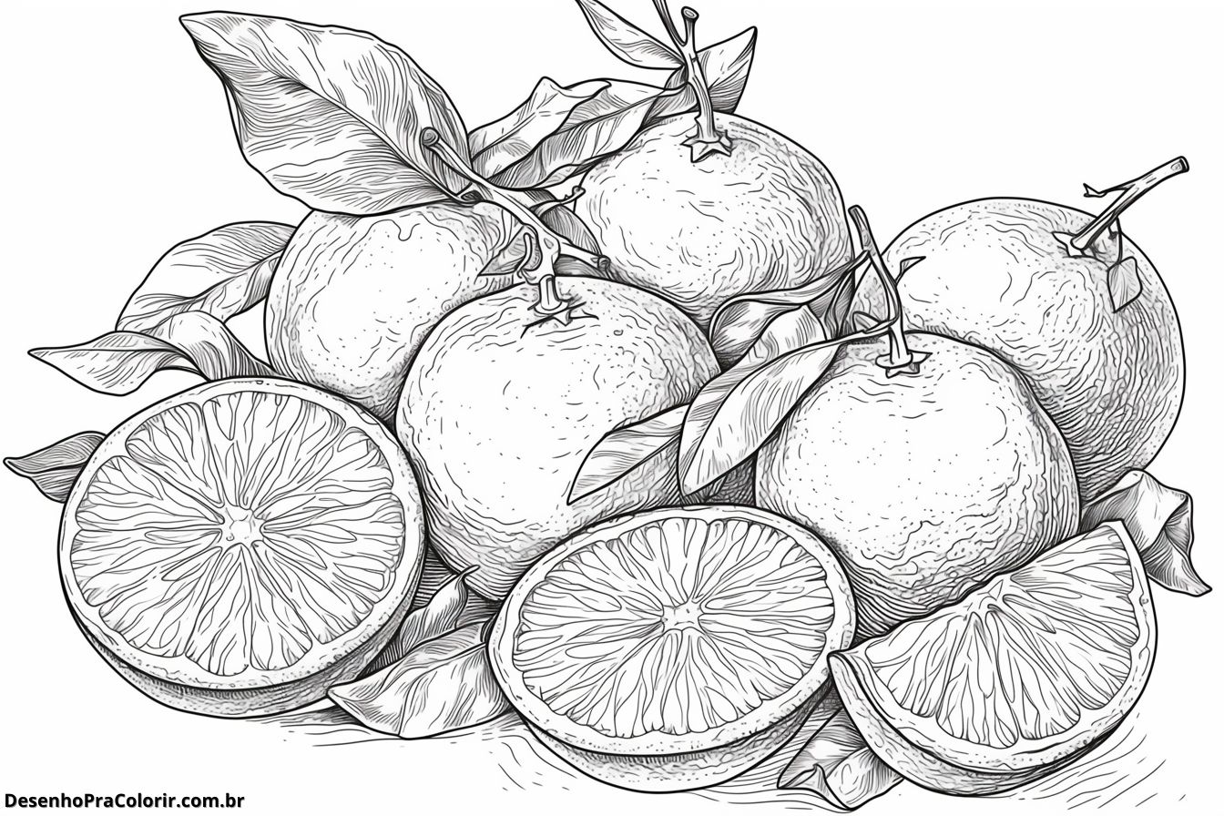 Orange Coloring Pages