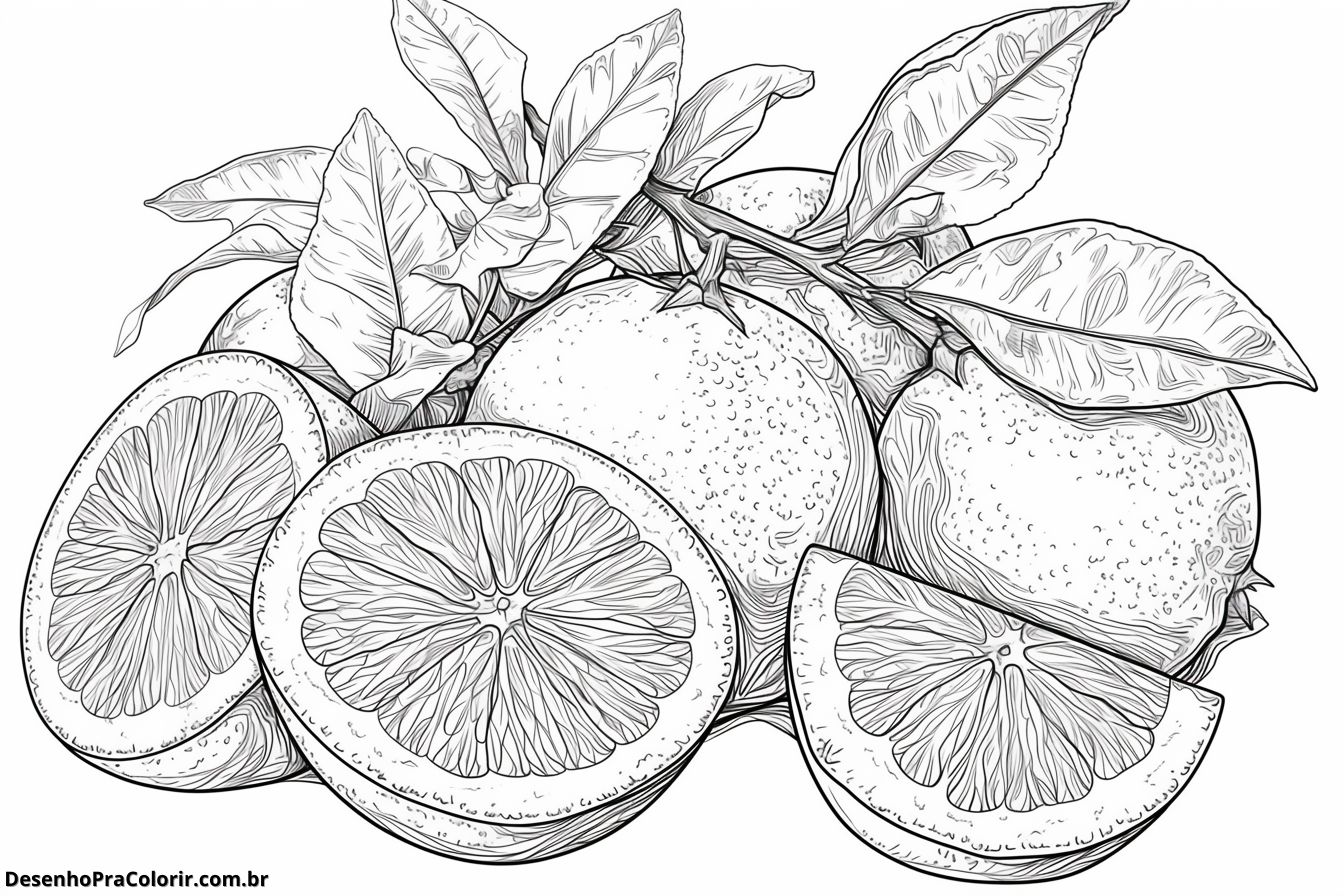 Orange Coloring Pages