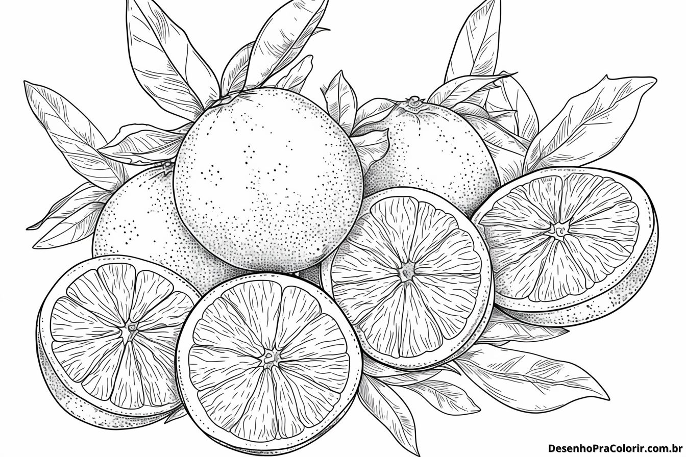 Orange Coloring Pages