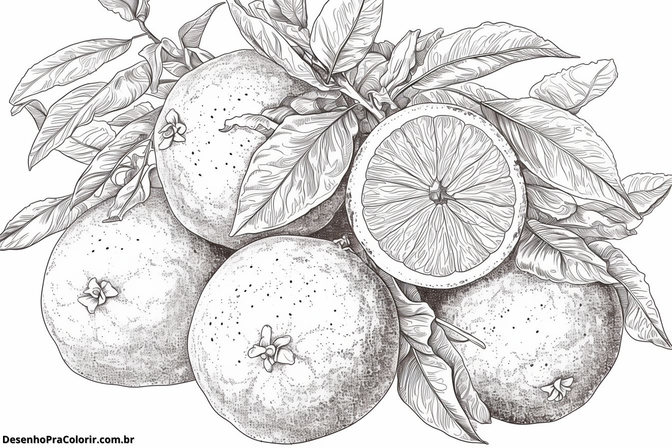 Orange Coloring Pages