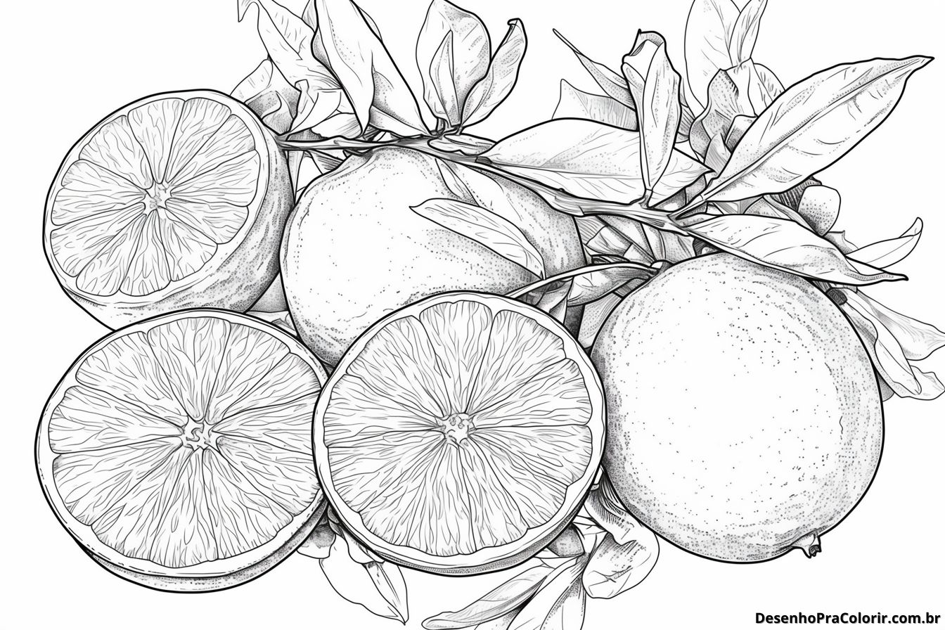 Orange Coloring Pages