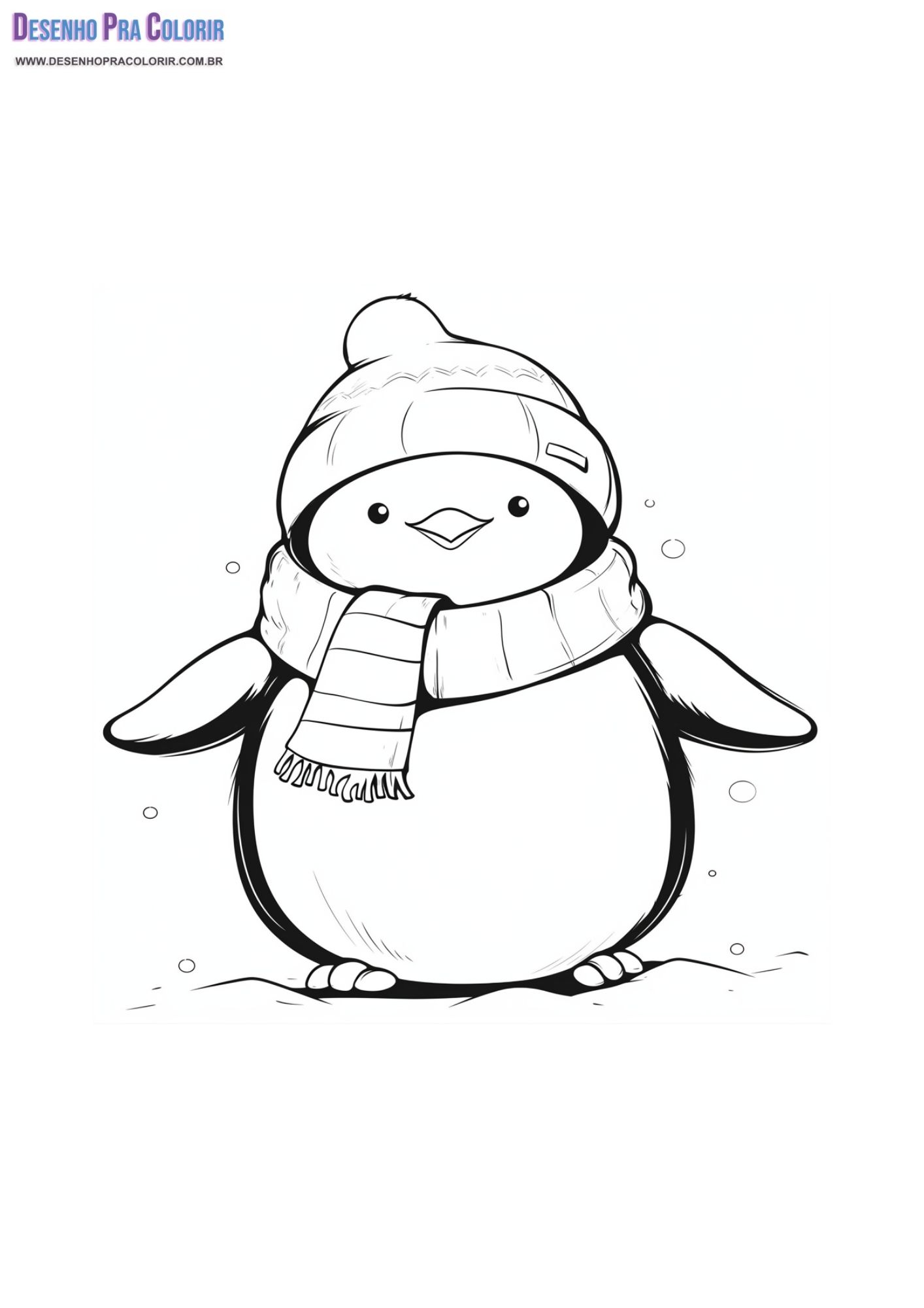 Pinguim Para Colorir + De 40 Desenhos Para Imprimir e Pintar