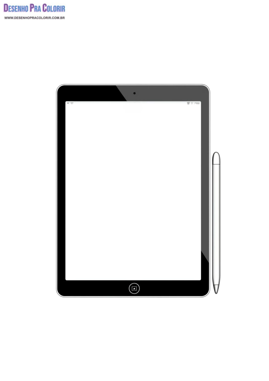 Tablet Para Colorir São + De 20 Desenhos Para Imprimir e Pintar