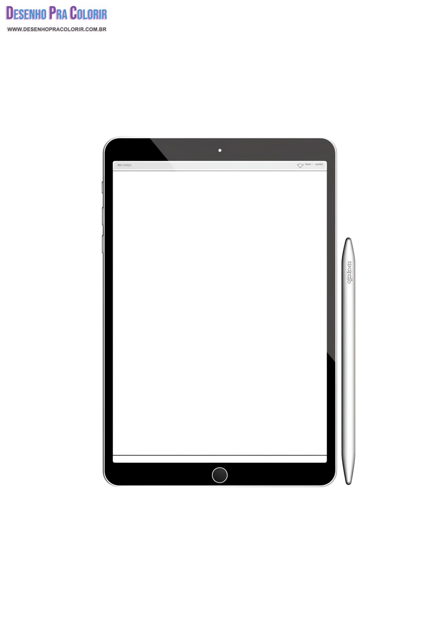 Tablet Para Colorir São + De 20 Desenhos Para Imprimir e Pintar
