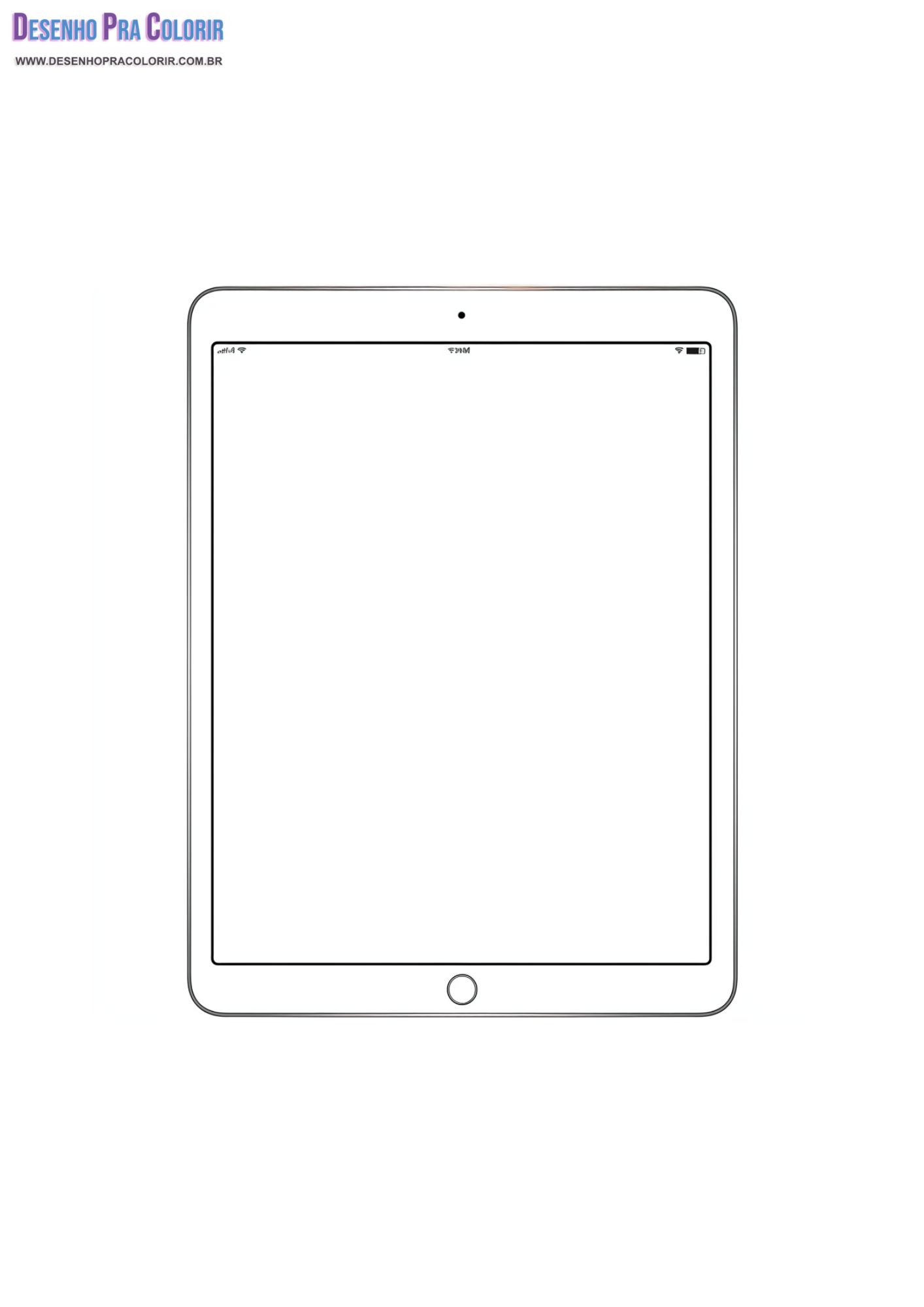 Tablet Para Colorir São + De 20 Desenhos Para Imprimir e Pintar