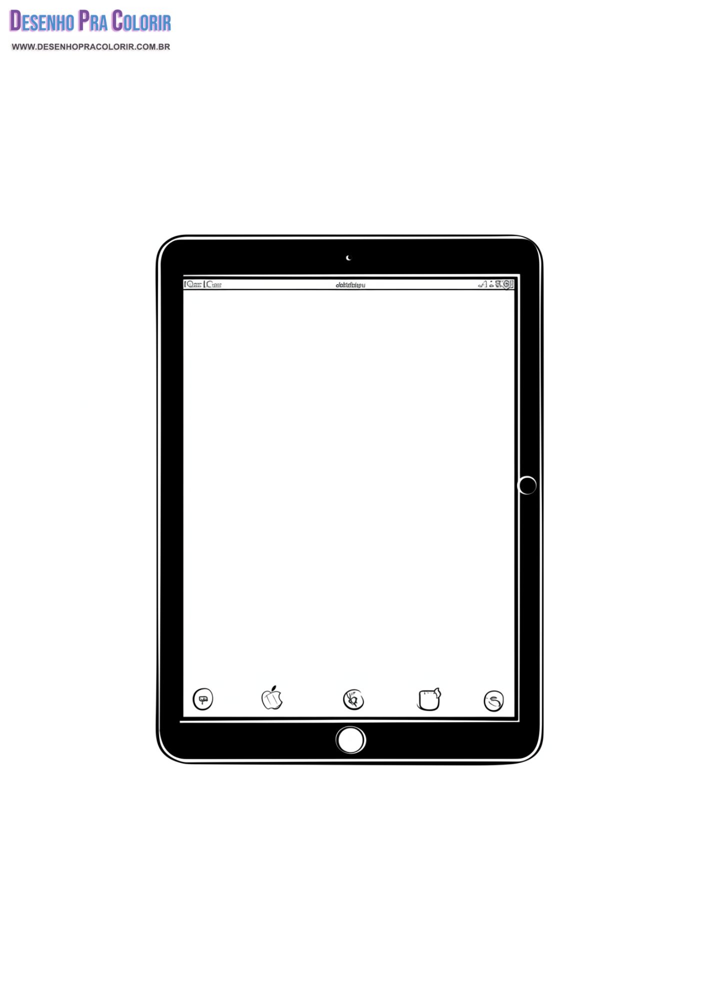 Tablet Para Colorir São + De 20 Desenhos Para Imprimir e Pintar