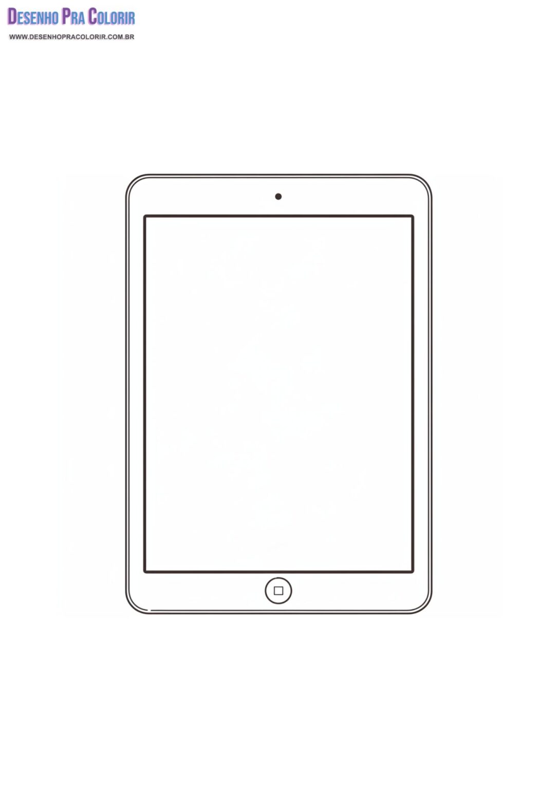 Tablet Para Colorir São + De 20 Desenhos Para Imprimir e Pintar