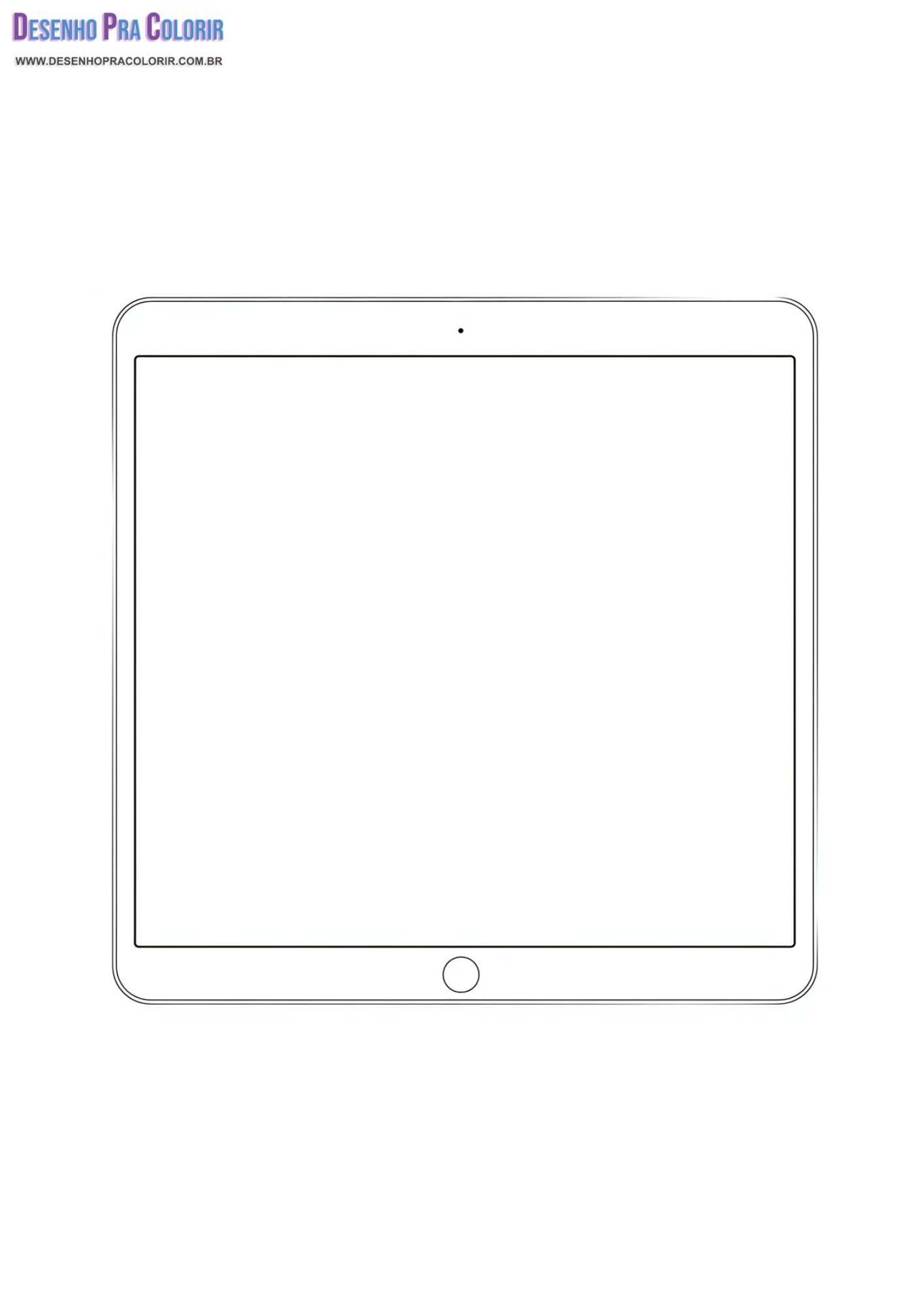 Tablet Para Colorir São + De 20 Desenhos Para Imprimir e Pintar