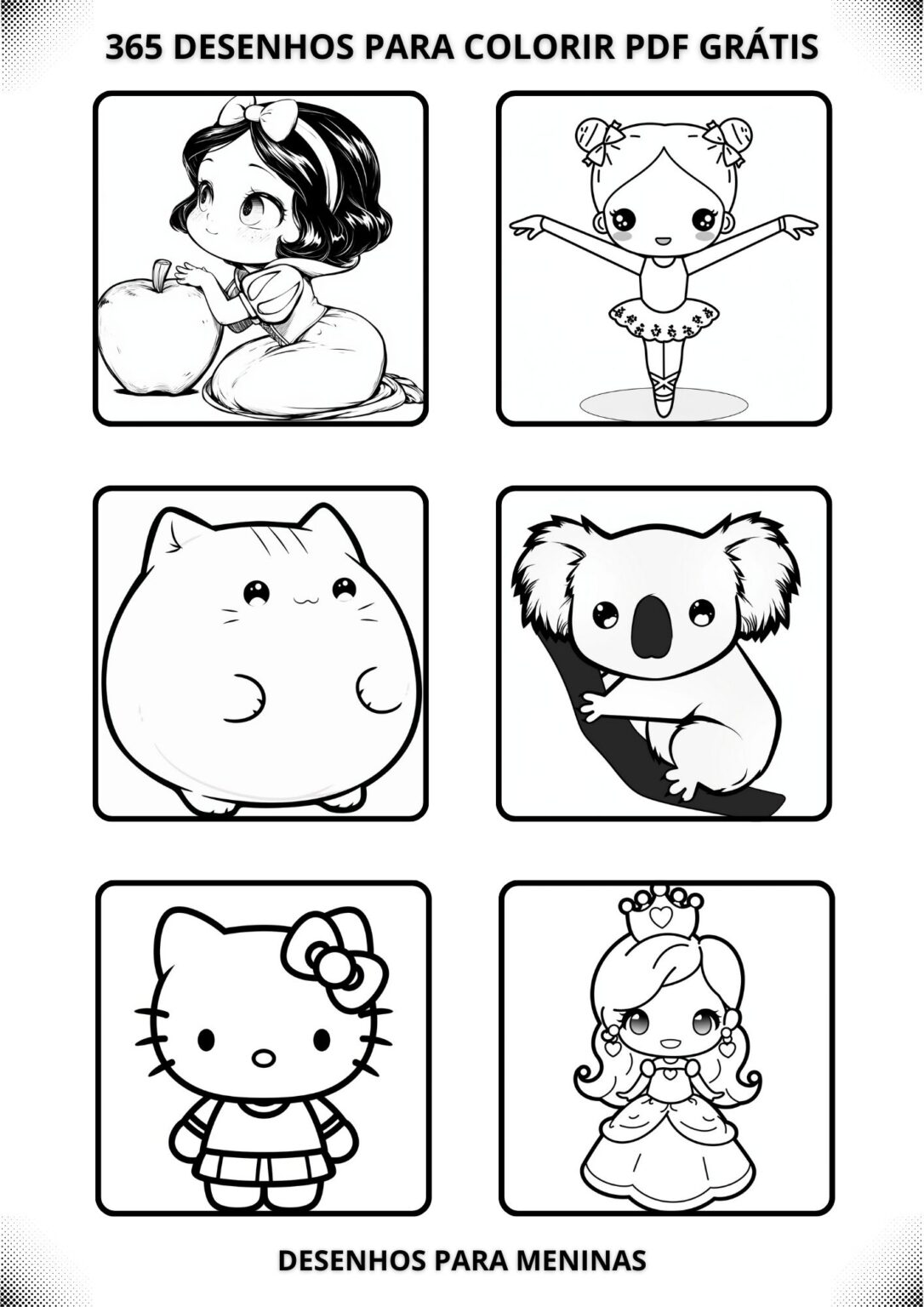 Desenhos Para Colorir e Imprimir PDF - Baixe, Imprima e Pinte!