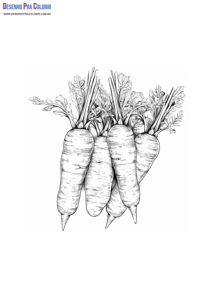 Carrot Coloring Pages