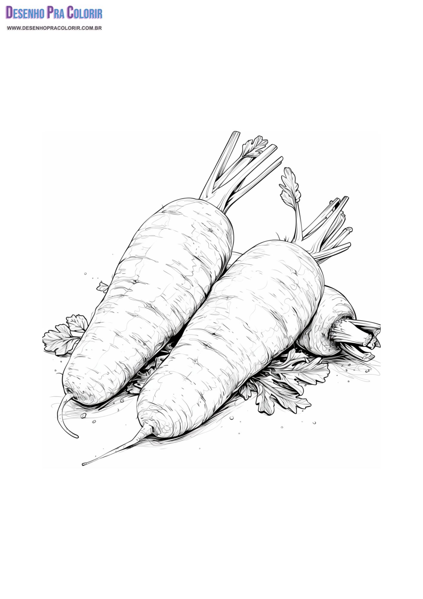 Carrot Coloring Pages
