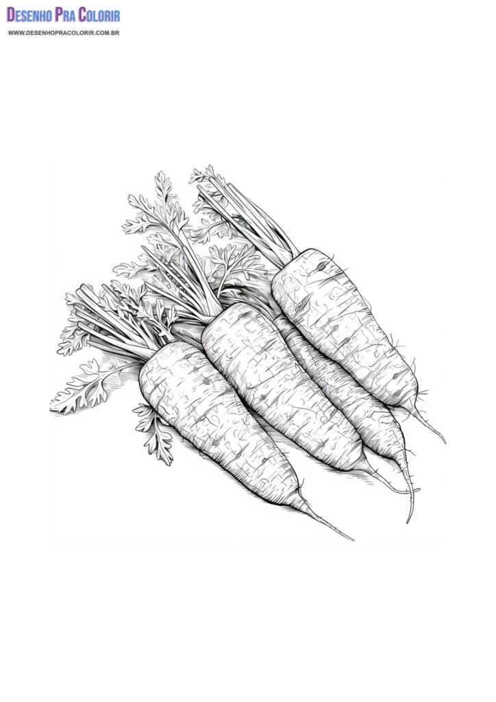 Carrot Coloring Pages