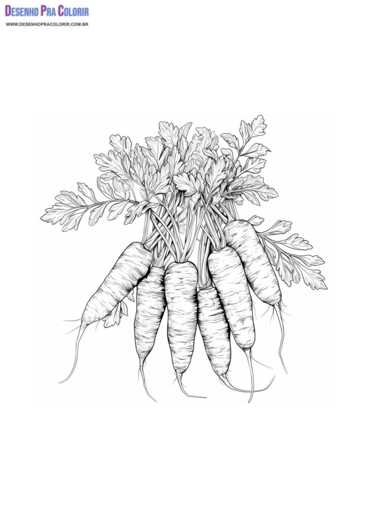 Carrot Coloring Pages