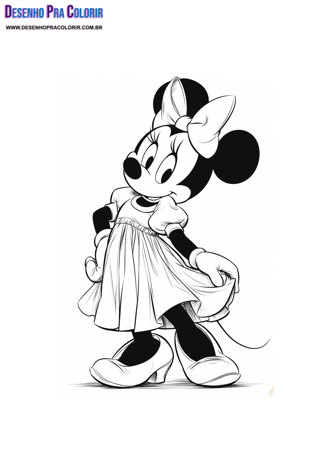 Minnie Para Colorir + De 30 Imagens Para Imprimir e Pintar