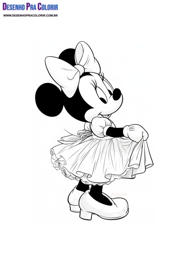 Minnie Para Colorir + De 30 Imagens Para Imprimir e Pintar