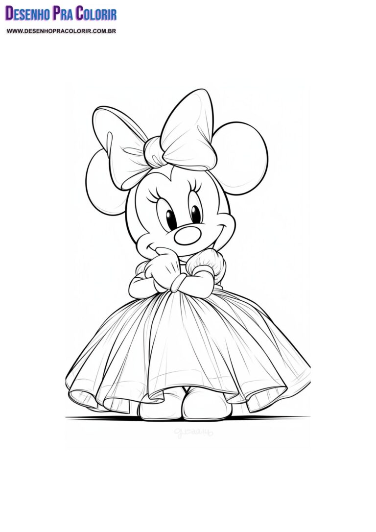 Minnie Para Colorir + De 30 Imagens Para Imprimir e Pintar