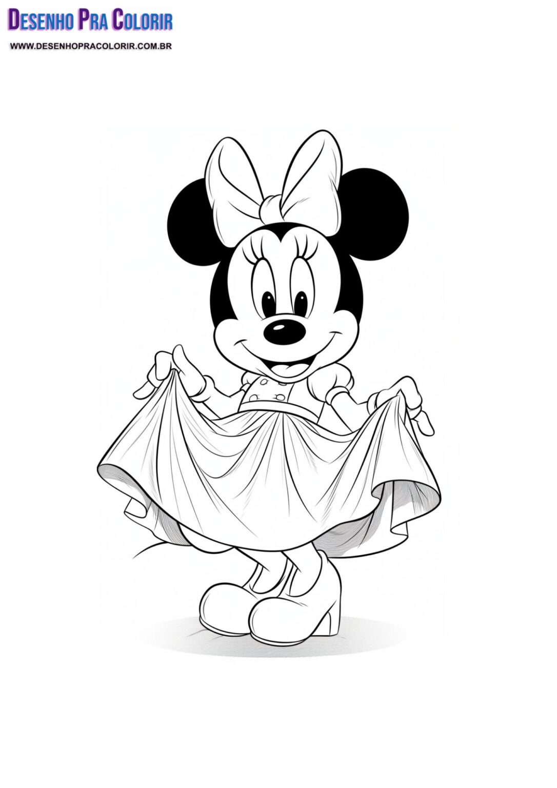 Minnie Para Colorir + De 30 Imagens Para Imprimir e Pintar