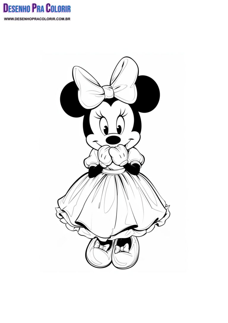 Minnie Para Colorir + De 30 Imagens Para Imprimir e Pintar