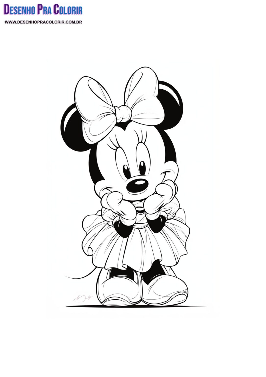 Minnie Para Colorir + De 30 Imagens Para Imprimir e Pintar