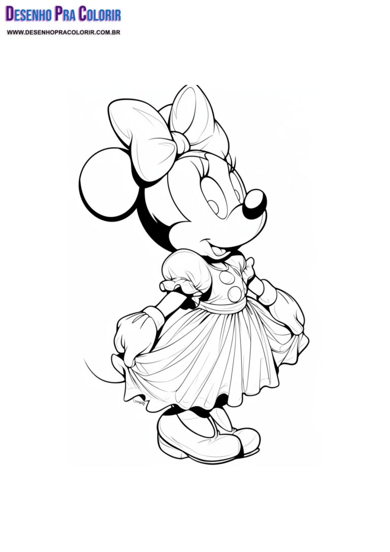 Minnie Para Colorir + De 30 Imagens Para Imprimir e Pintar