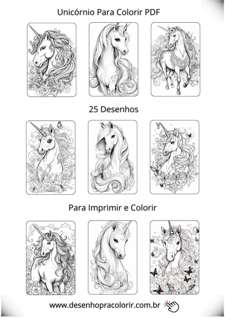 Desenhos Para Colorir e Imprimir PDF - Baixe, Imprima e Pinte!