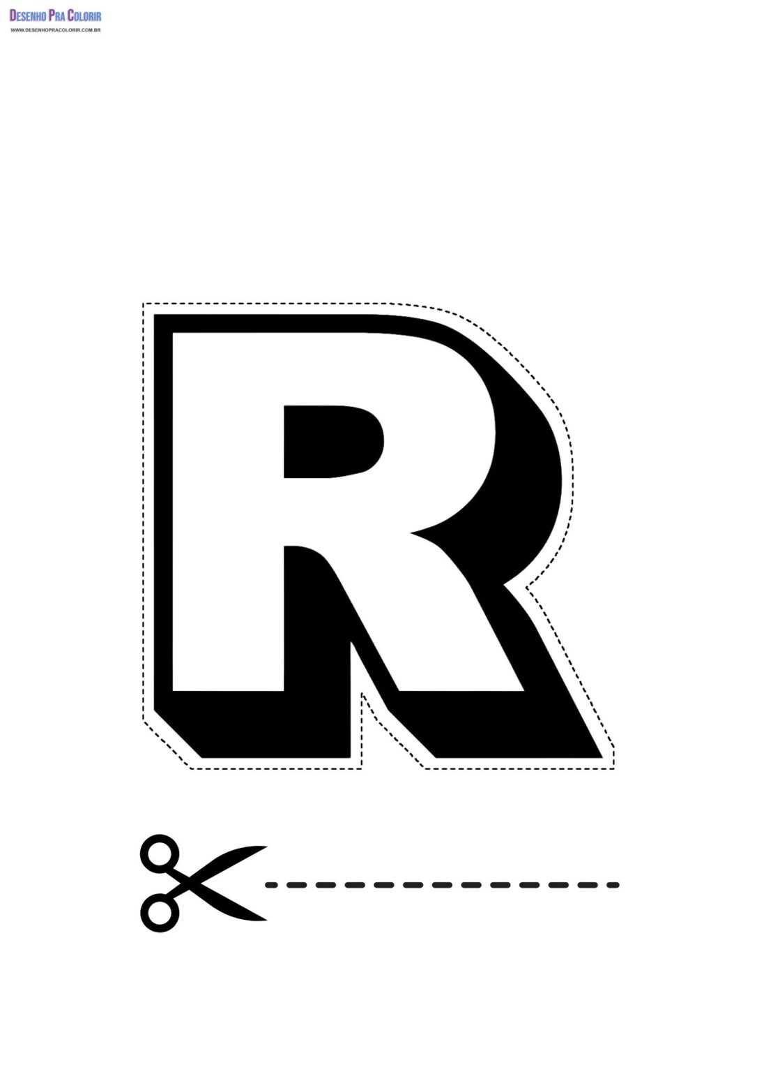 Letras Para Imprimir e Recortar - Alfabeto Completo
