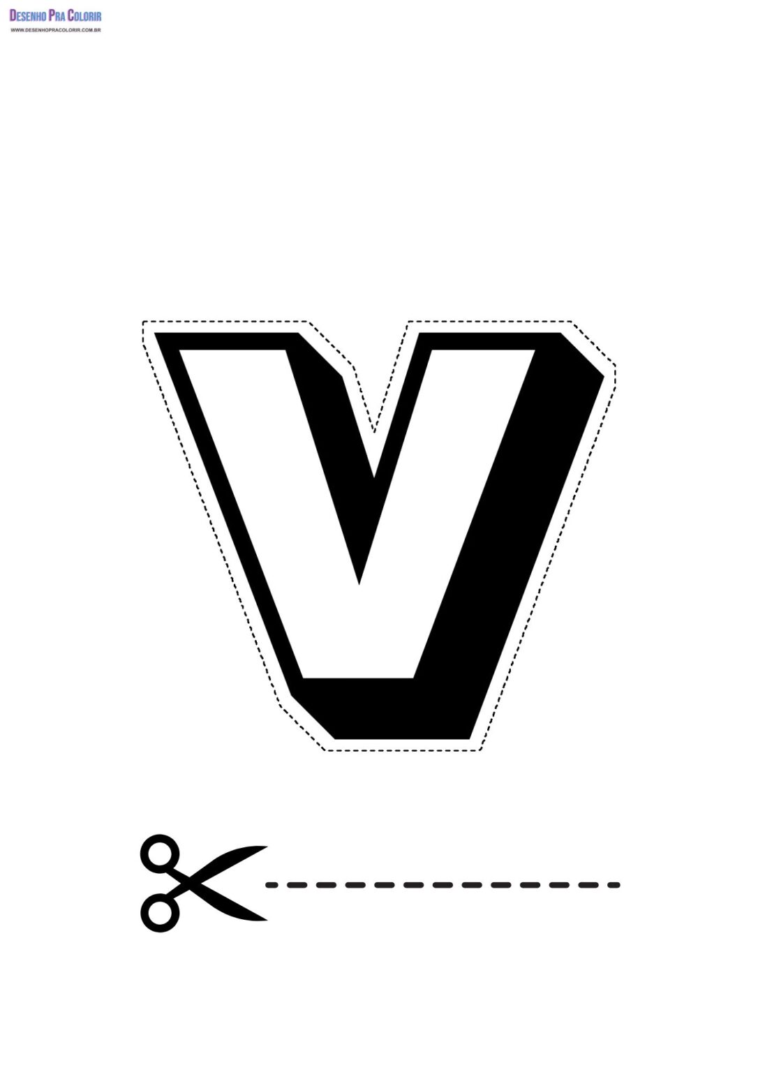 Letras Para Imprimir e Recortar - Alfabeto Completo