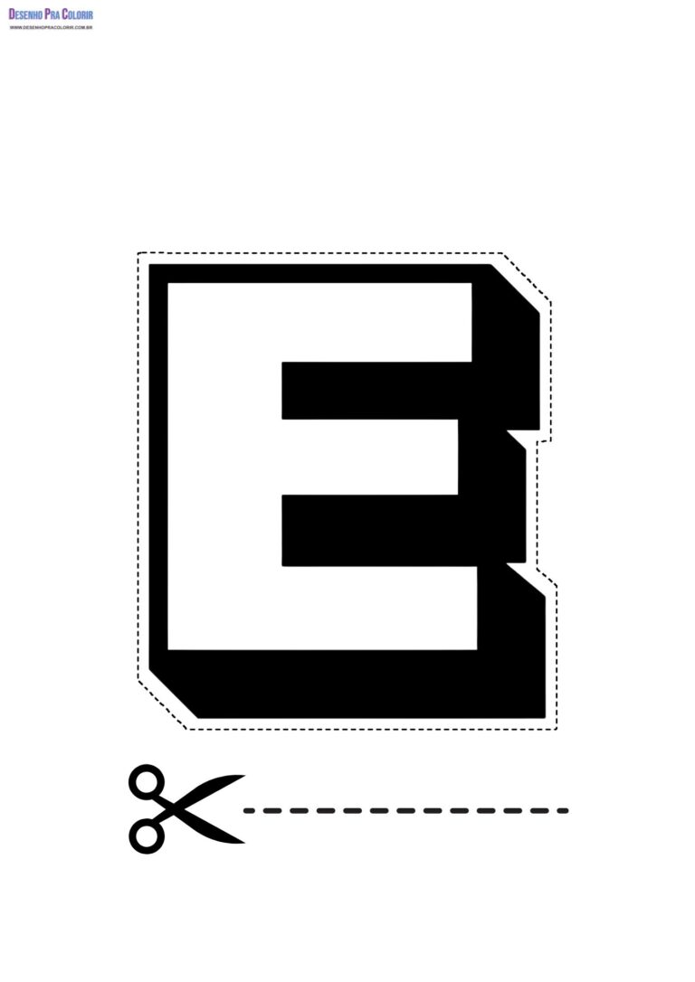 Letras Para Imprimir e Recortar - Alfabeto Completo