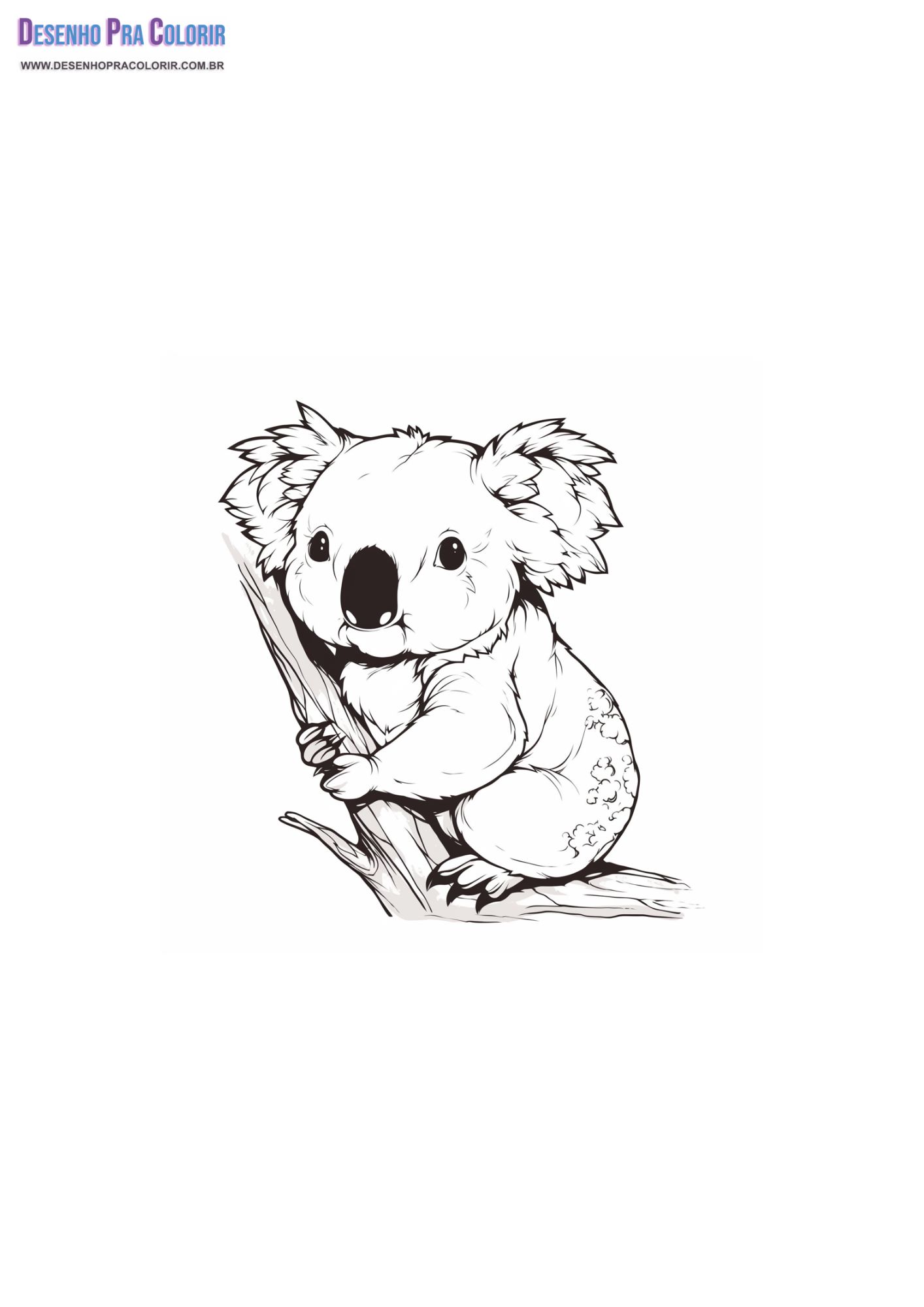 Coala Para Colorir + De 25 Desenhos Para Imprimir e Pintar