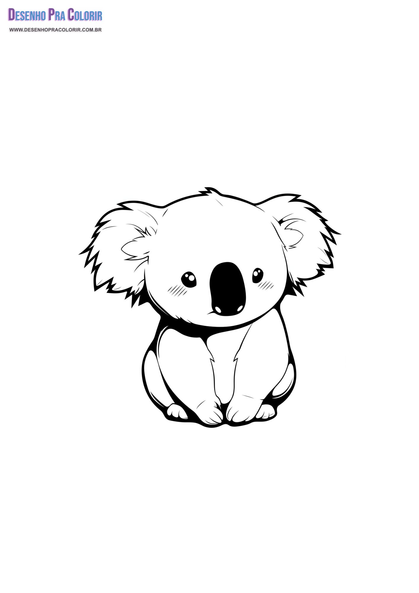 Coala Para Colorir + De 25 Desenhos Para Imprimir e Pintar