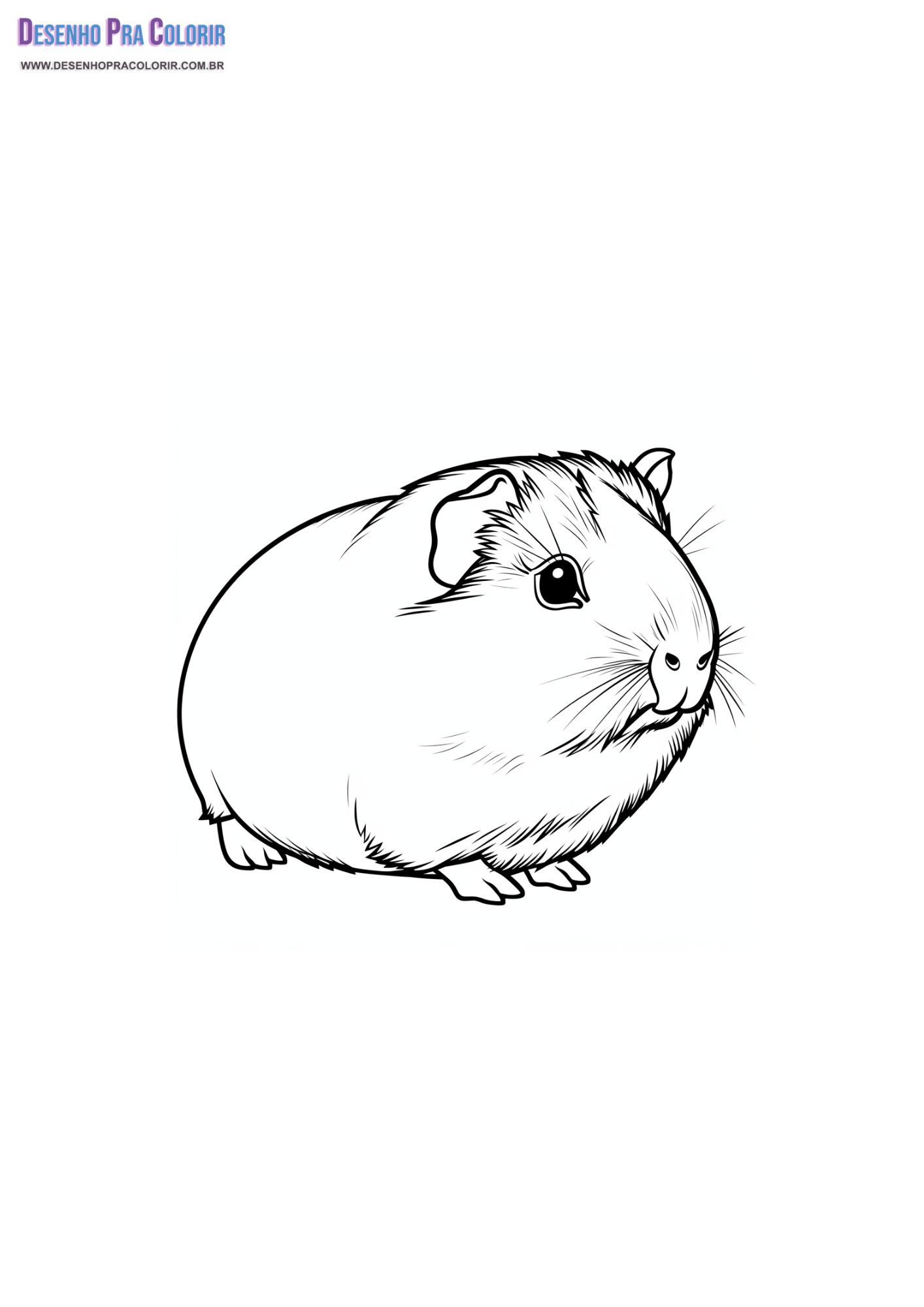 Porquinho da Índia Para Colorir + de 30 Desenhos Para Imprimir