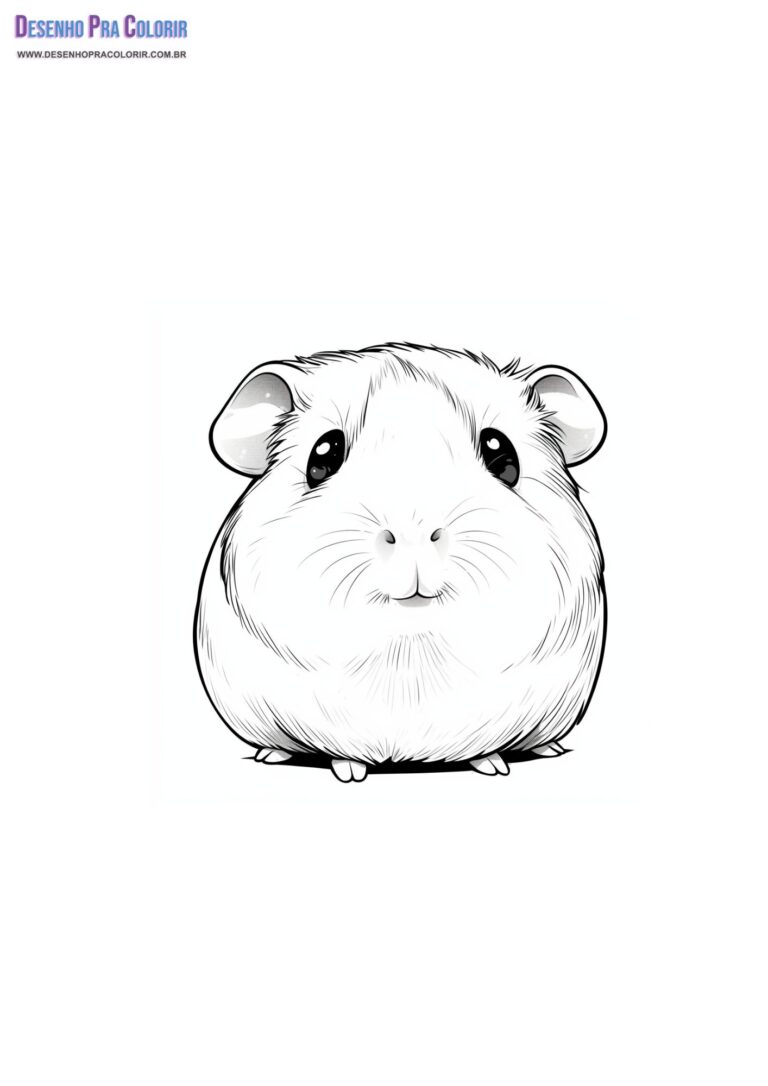 Porquinho da Índia Para Colorir + de 30 Desenhos Para Imprimir