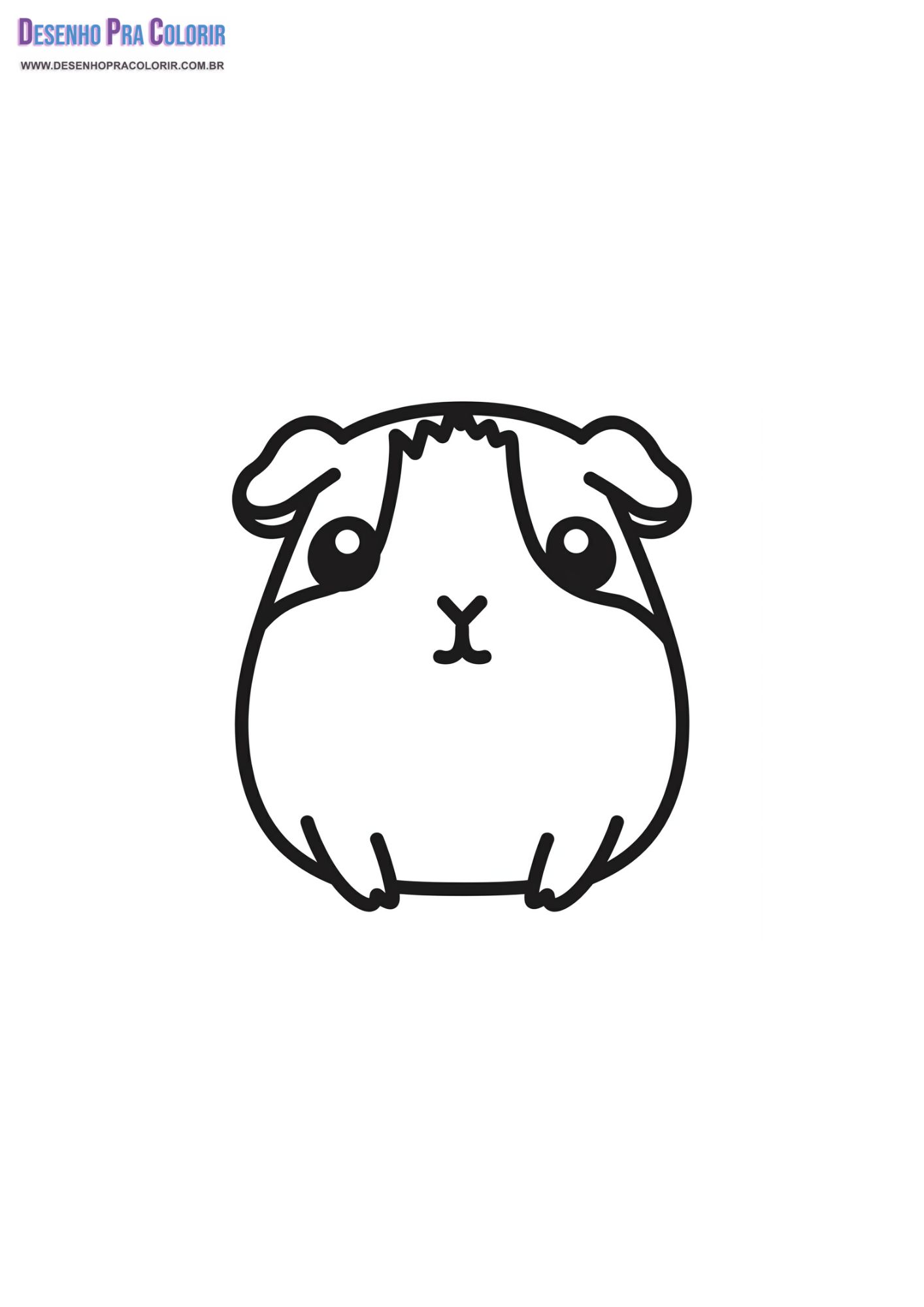 Porquinho da Índia Para Colorir + de 30 Desenhos Para Imprimir