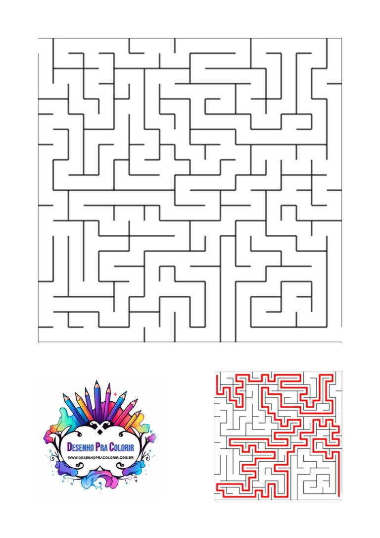 Labirintos Para Imprimir
